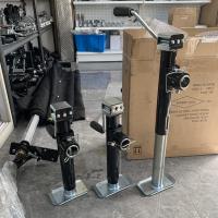 China 10 Inch Lift Tube Mount Agricultural Trailer Jack 2000 lbs Capacity Swivel Side Wind for sale