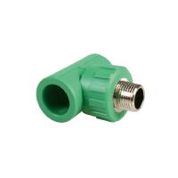 China Ppr Water Pipe Fittings Male Threaded Tee DN 20*1/2mm For Commercial Building for sale