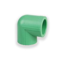 China Green White Dn32mm 90 Degree PPR Pipe Fittings Plastic Elbow For Commercial Building for sale