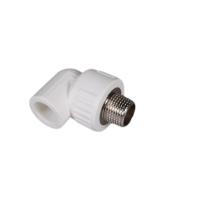 China Full PPR Pipe Fittings Size Plastic Water Tube PN25 Thread Adapter Elbow for sale