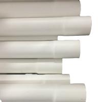 China White  PVC Plastic Water Pipe 63mm - 200mm Diameter Plastic Pipe Chemicals Resistance for sale