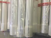 China White  PVC Plastic Water Pipe 63mm - 200mm Diameter Plastic Pipe Chemicals Resistance for sale