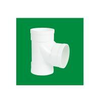 China Residential Building PVC Drainage Pipe Fittings Dn75x50mm Pipe Tee Impact Resistant for sale