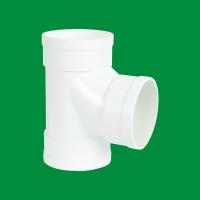 China Commercial Building Dn75mm PVC Drainage Pipe Fittings Tee Fittings For Sewerage System for sale