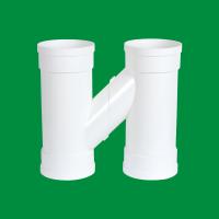 China Commercial Building Dn75mm PVC Drainage Pipe Fittings Tee Fittings For Sewerage System for sale