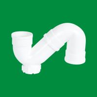 China Non Toxic PVC Drainage Pipe Fittings P Type S Trap Sewer Fittings DN110mm For Commercial Building for sale