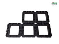 China Black Thickened Power Grille PE Pipe Fittings Plastic Pipe Support Brackets For Construction Industry for sale