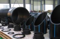 China Black PE Pipe Fittings Corrosion Resistant Polyethylene Water Pipe Fittings for sale