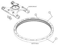 China Heavy Duty Slewing Bearing Excavator Rotation Bearing Fit CAT E330 for sale