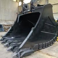 China XCMG 1250 Mining Excavator Bucket 8m3 Custom Thickened Wear Resistant for sale