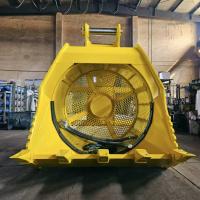 China CAT E330 Excavator Rotary Screening Bucket Hydraulic Rotating Sieve Bucket for sale
