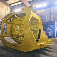 China CAT E330 Excavator Rotary Screening Bucket Hydraulic Rotating Sieve Bucket for sale