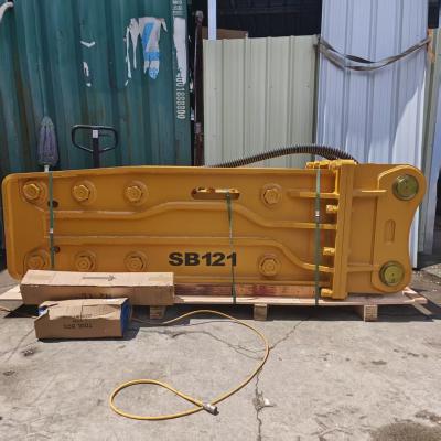China SB121 Excavator Rock Breaker Straight Hydraulic Hammer for 20–30 Ton Heavy Excavator for sale