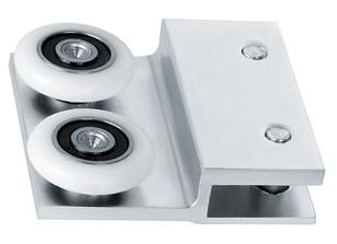 China Aluminum Hanging Sliding Door Rollers 22-26mm Wheels Diameter for sale
