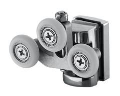 China Stainless Steel Rv Shower Door Roller Replacement Parts For 6/8cm Glass Door for sale