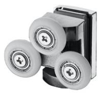 China Polished SS304 Sliding Patio Door Rollers For Shower Door for sale