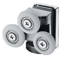 China Polished SS304 Sliding Patio Door Rollers For Shower Door for sale