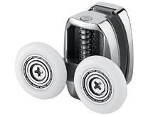 China 23-26mm Diameter Shower Screen Black Sliding Door Rollers Runners Sliding Pulleys for sale