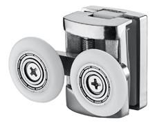 China 5mm Curved Shower Screen Door Rollers 304 Stainless Steel Shower Door Pulley for sale