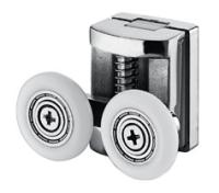 China 5mm Curved Shower Screen Door Rollers 304 Stainless Steel Shower Door Pulley for sale