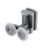 China Lightweight 6-8mm Sliding Glass Door Rollers OEM For Curved Shower Door for sale