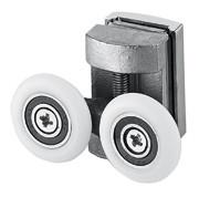 China OEM Heavy Duty Shower Door Rollers / Glass Sliding Door Roller With Bearing Wheels for sale