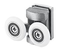 China Smooth Shower Bathroom Sliding Glass Door Rollers Universal 30kg Stress Capacity for sale