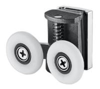 China Soft Close 6-8mm Sliding Glass Door Rollers 23mm-26mm Wheels for sale