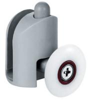 China Single Wheel 5mm Width Plastic Sliding Door Rollers For All Shape Glass Door for sale