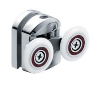 China 15kg Capacity Plastic Sliding Door Rollers High Strength Top Shower Door Rollers for sale