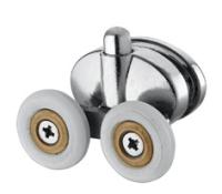 China OEM Polished Metal Sliding Door Rollers Zinc Alloy Top Pulley 30kg Cpacity for sale