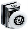 China OEM ODM PVC Round Shower Door Rollers 25mm Replacement Shower Door Runners for sale