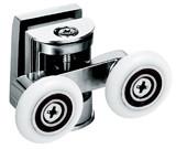 China Acr Bathroom Sliding Door Rollers 5mm Hole Shower Cubicle Runners for sale