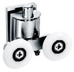 China Acr Bathroom Sliding Door Rollers 5mm Hole Shower Cubicle Runners for sale