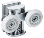 China Round 5mm Hole Metal Sliding Door Rollers 24mm Sliding Patio Door Runners for sale