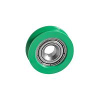 China Polished Green Nylon Sliding Door Rollers ODM For Curved Shower Screen for sale