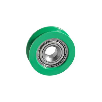 China Polished Green Nylon Sliding Door Rollers ODM For Curved Shower Screen for sale