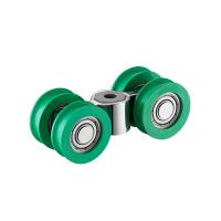China SS304 Silent Sliding Door Roller Grooved Roller Wheels 22-26mm Diameter for sale