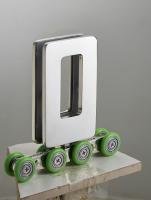 China 5mm Hole 304 SS Silent Sliding Door Roller Bearing Wheels Bathroom Use for sale