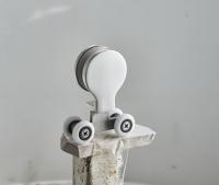 China Hanging Shower Silent Sliding Door Roller With 4 Wheels 22-26mm Diameter for sale
