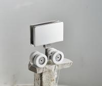 China Polished 25mm Grooved Hanging Sliding Door Rollers Shower Room Parts for sale
