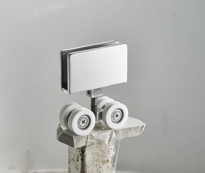 China Polished 25mm Grooved Hanging Sliding Door Rollers Shower Room Parts for sale