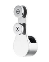 China SS304 Hanging Sliding Door Roller 5-6mm Thick Track Wheels for sale