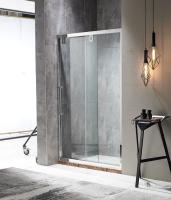 China OEM Tempered Glass Shower Cubicle Square Shower Enclosures With Sliding Door for sale