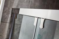 China Tempered Glass Sliding Door Shower Room Self Contained Shower Cubicle for sale