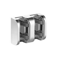 China Polished Bathroom Glass Partition Fittings Fix Position Sliding Glass Door Repair Parts for sale