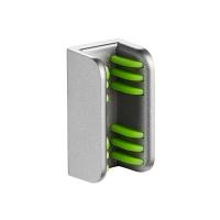 China Protective Toughened Glass Door Fittings Pulley Positioning Block for sale