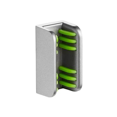 China Protective Toughened Glass Door Fittings Pulley Positioning Block for sale
