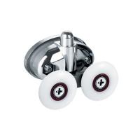 China Set Of 2 Double Butterfly Shower Door Rollers A039 Pulley 6/8mm Glass Door Roller for sale