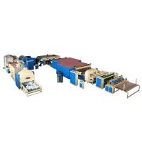 China Polyester Fiber Glue Free Thermal Bonded Polyester Wadding Production Line 180kw for sale